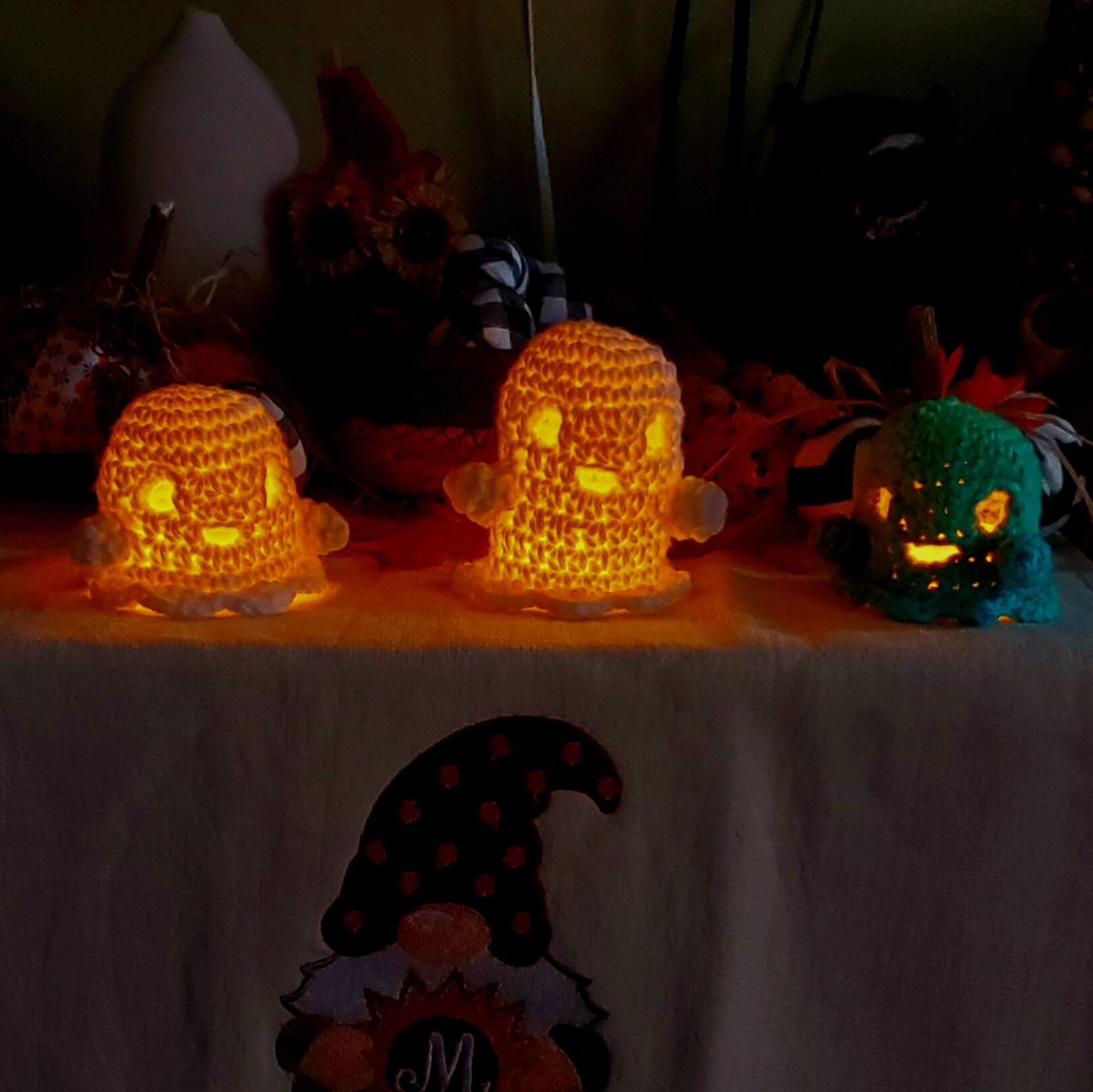 Lighted Crochet Ghost PDF Pattern Spooky Smiling Amigurumi - Etsy