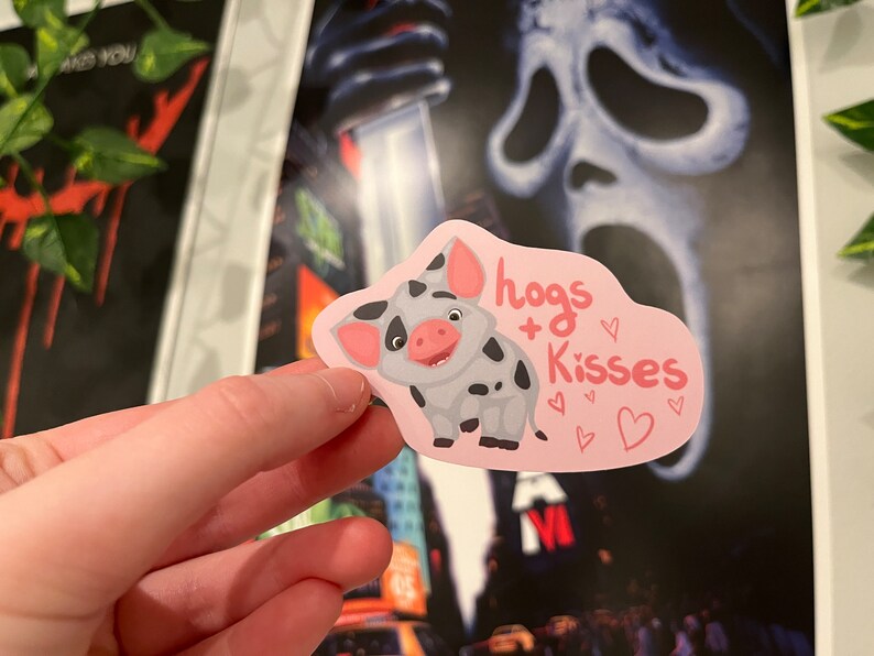 Pua Sticker - Hogs and Kisses Pua Moana Vinyl Sticker - for Water ...