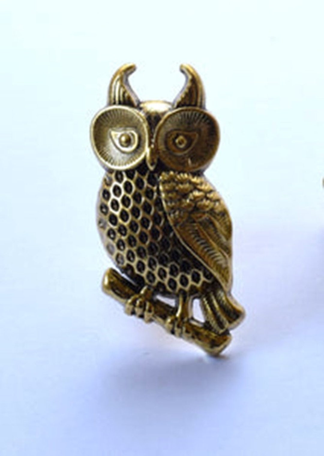 Premium Owl Knob - Old Gold - Handle Kitchen Cupboard Home Cabinet ...