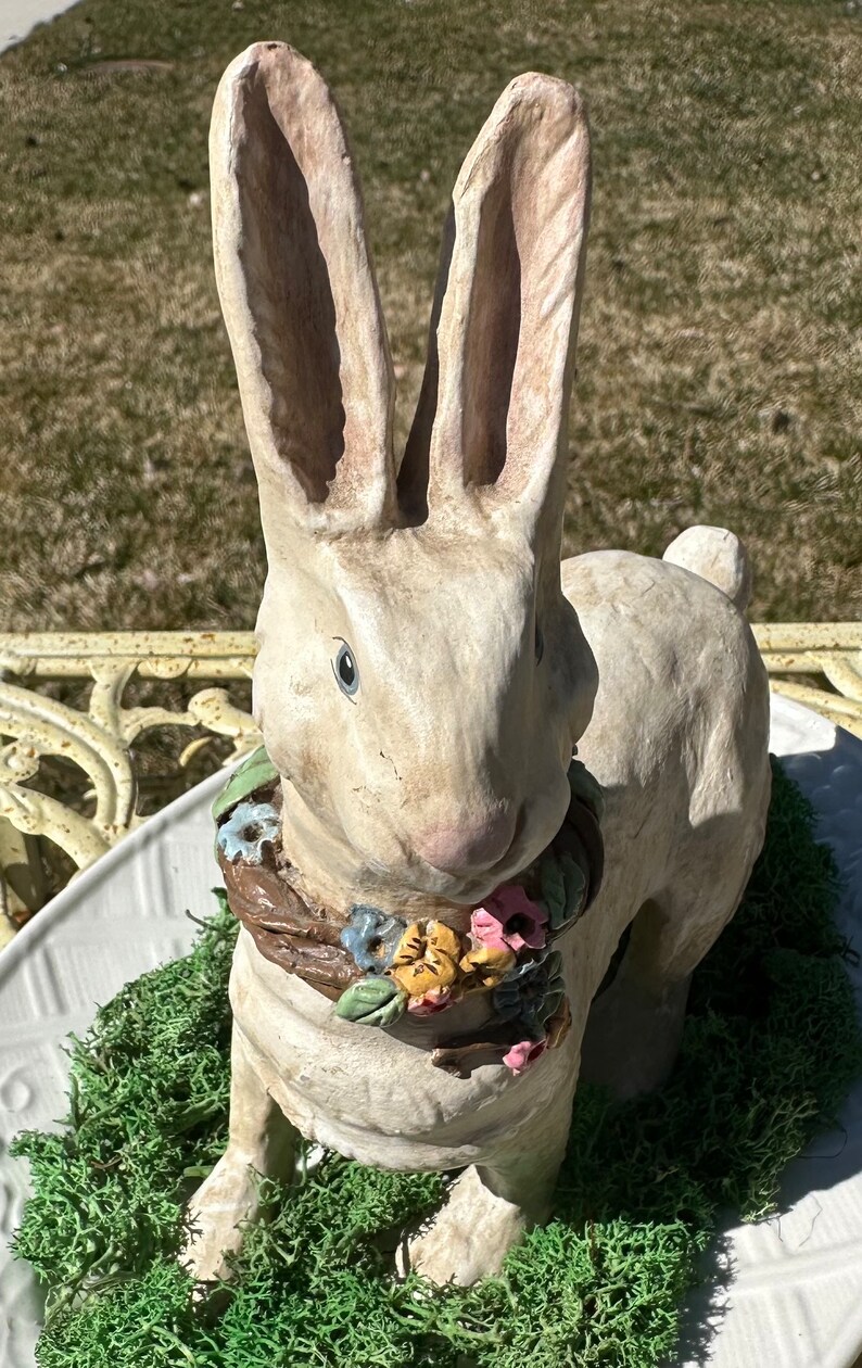 Rare Vintage Easter Rabbit Figurine Easter Decor Holiday Decor Easter ...