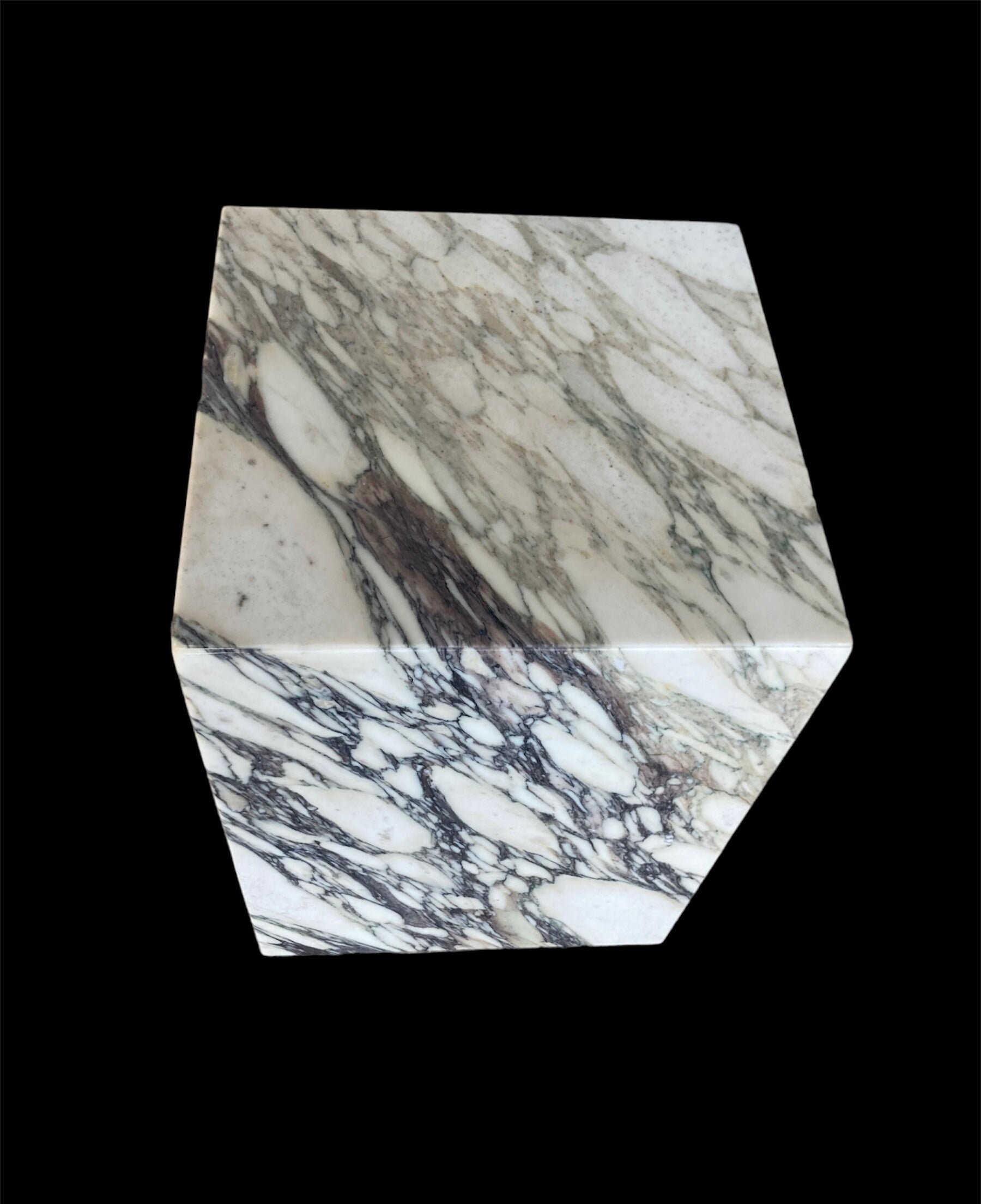 Minimal Table Marble Calacatta Purple Monet - Etsy