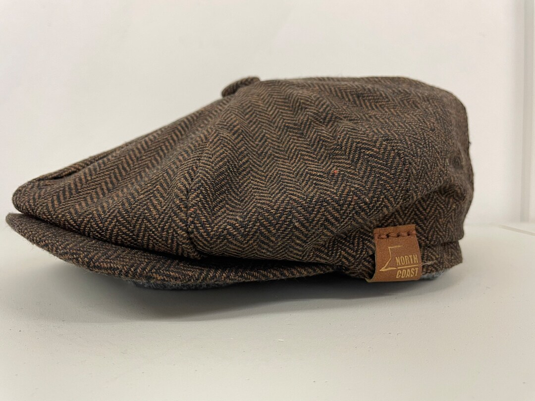 Heritage Baker Boy Cap North Coast Hats Unisex Fully Lined Navy Grey Brown Festival Season - Etsy