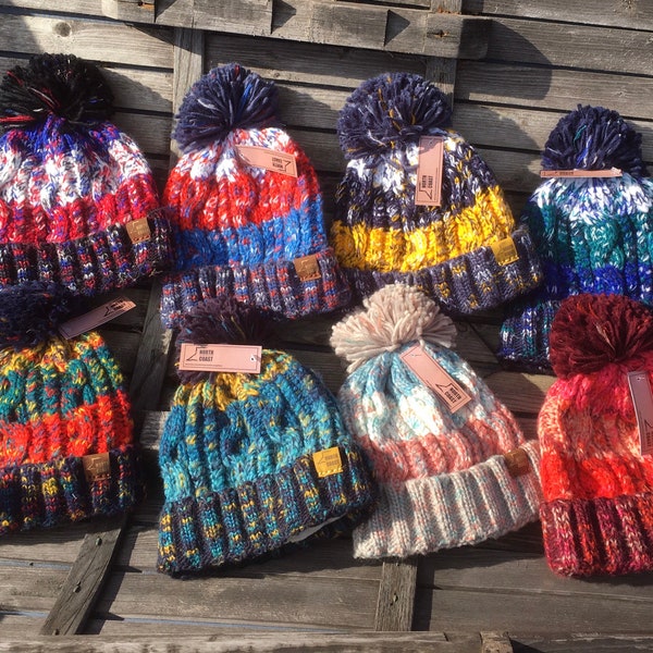 Chunky Knit Apres Hat - Etsy UK