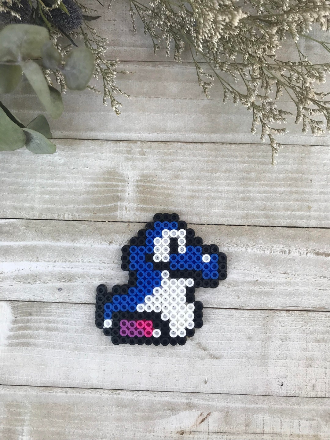 Blue Yoshi Perler - Super Mario - Etsy
