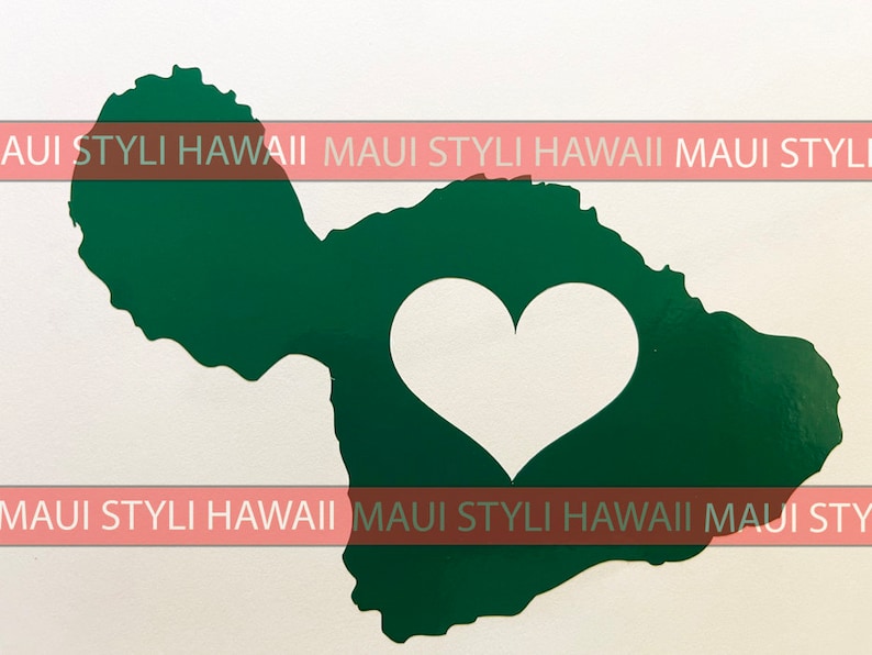 Maui Heart Love Maui Designs by Maui Styli Hawaii - Etsy