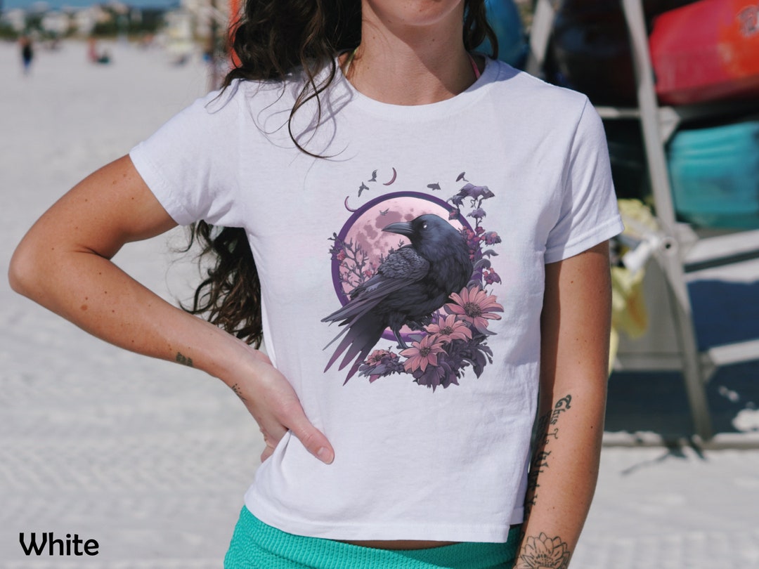 Y2k Raven Shirt, Crow Shirt for Women, Gift for Her, Dark Academia T ...