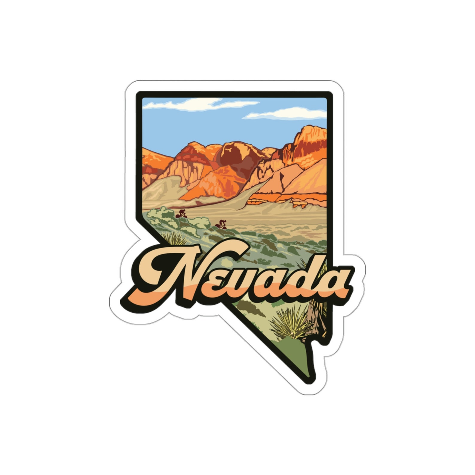 Nevada Die-cut Stickers - Etsy