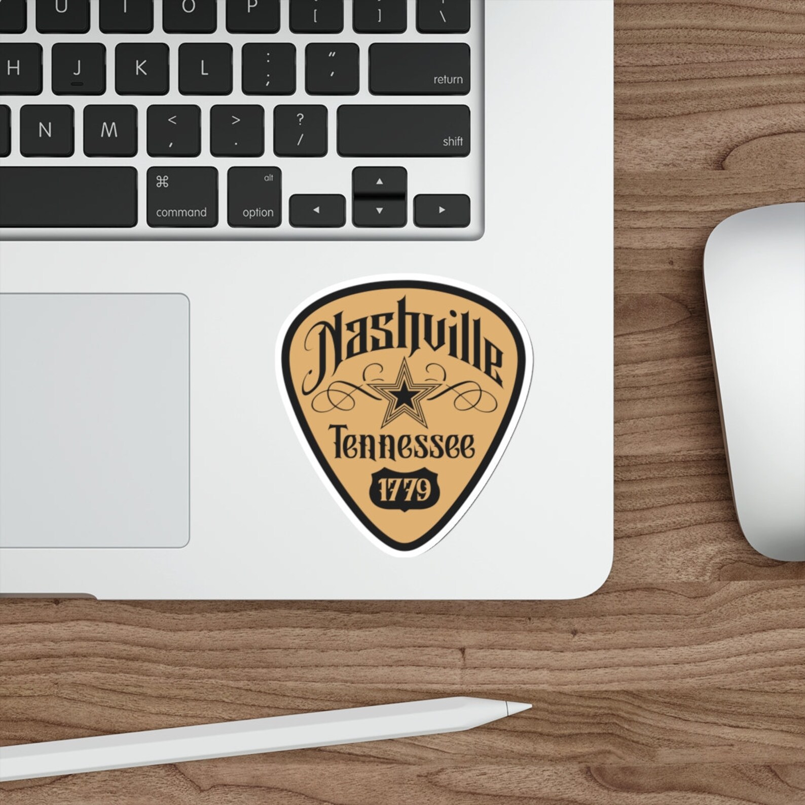 Nashville Pick Sticker, Guitar Player, Country Music Gift, Clean Indoor ...