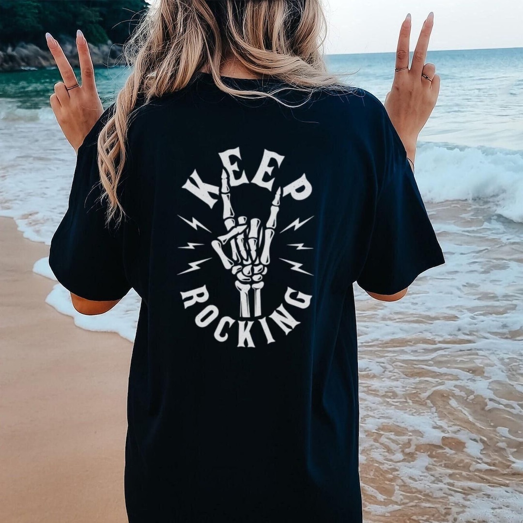 Beach Lake Oversized Trendy Summer VSCO Vacation Shirt Writing on Back ...
