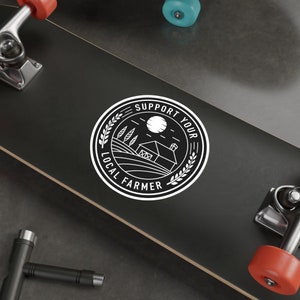 Support Local Farmer Local Biz Farmers Market Farm Fresh Sticker Clean ...