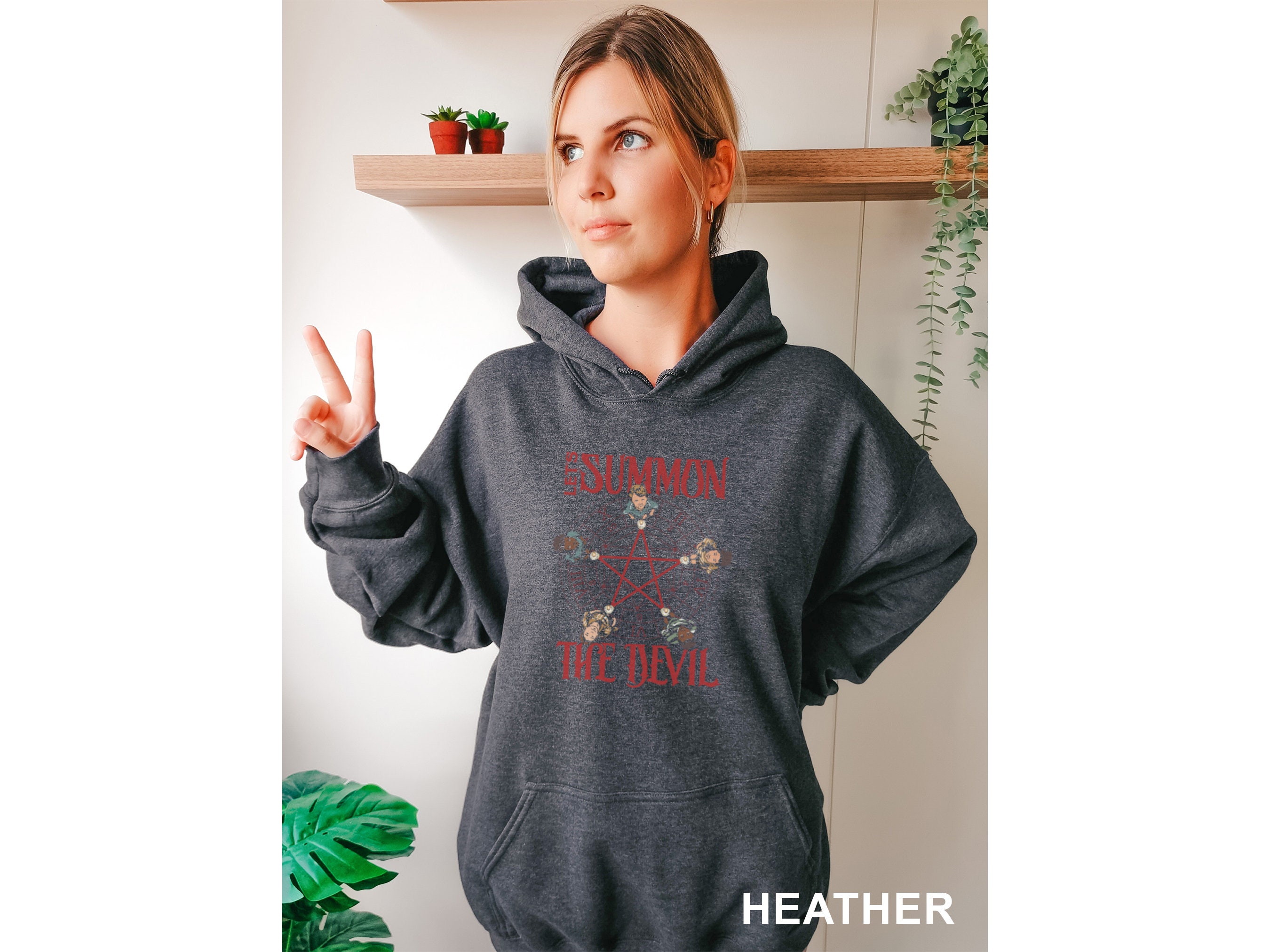 Funny Dark Humor Let's Summon the Devil Halloween Goth - Etsy