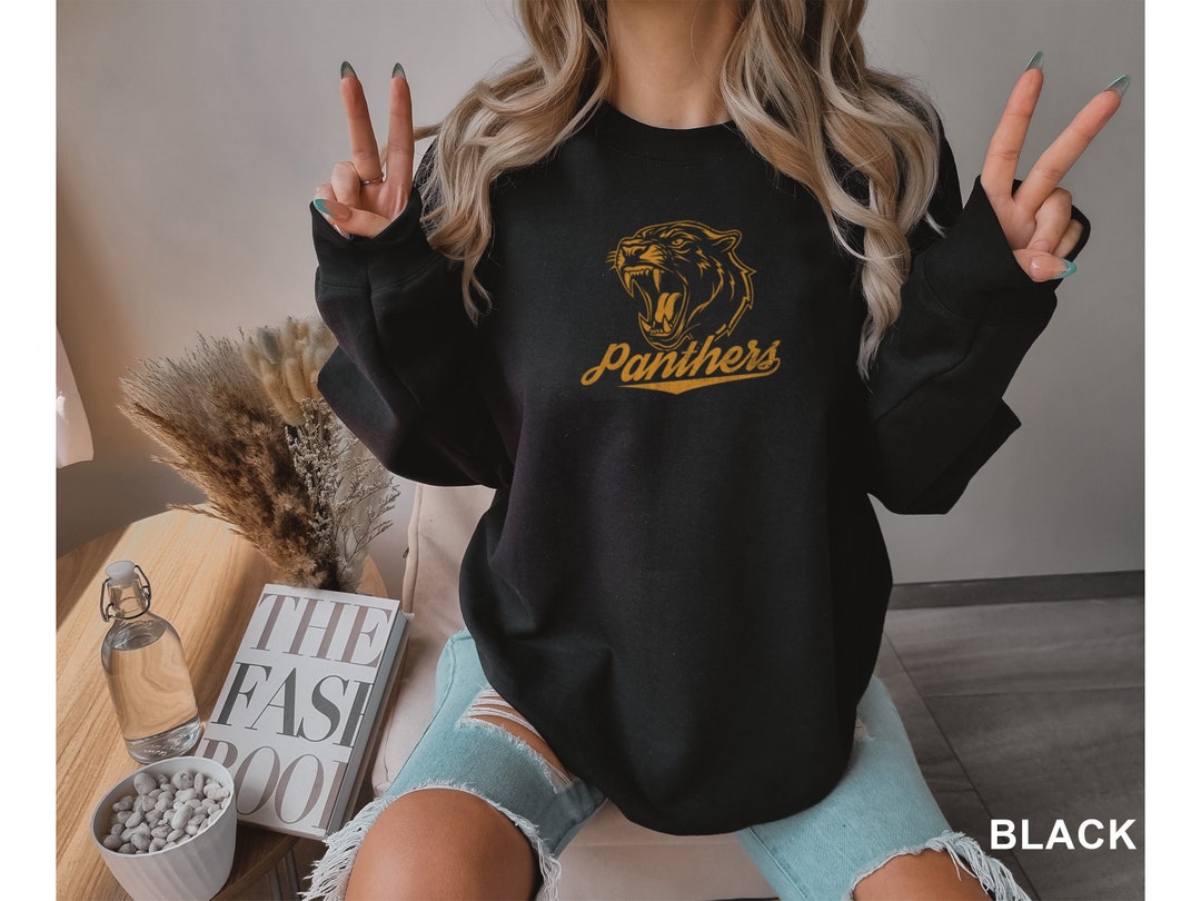 Panthers Retro Vintage Sports Fan Football Volleyball Softball Baseball ...