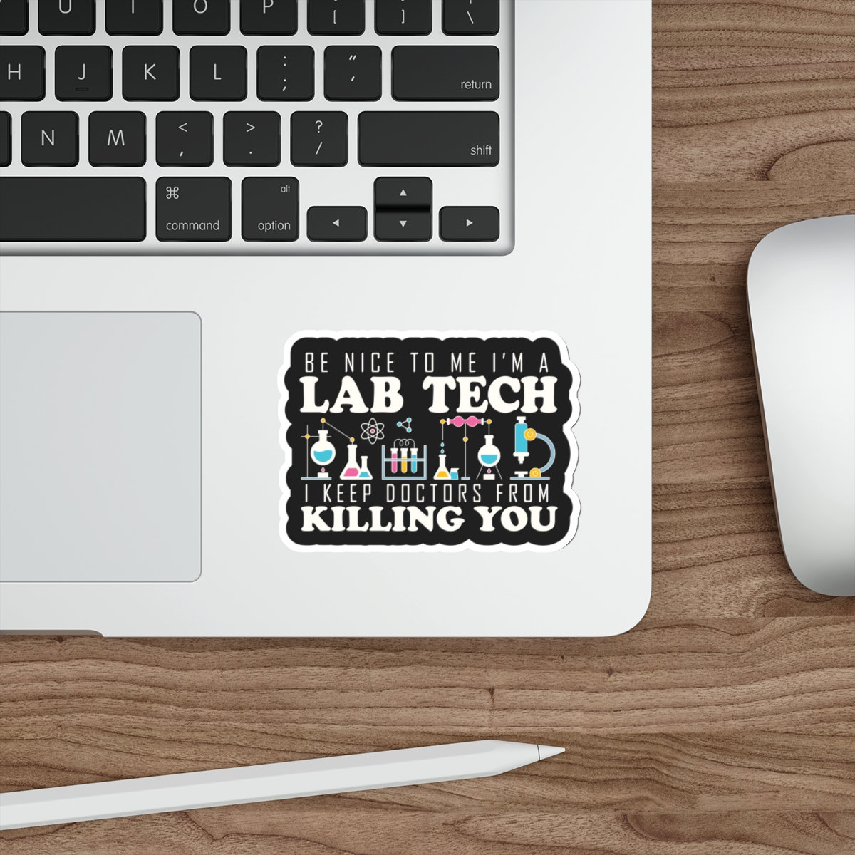 Funny MT, LT, CLS, Medical Clinical Technologist Lab Tech Sticker Clean ...