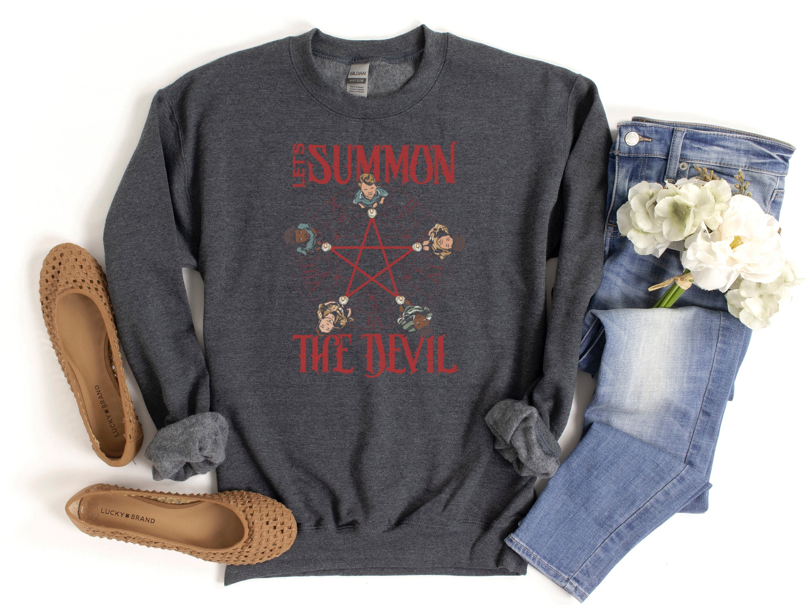 Funny Dark Humor Let's Summon the Devil Halloween Goth - Etsy