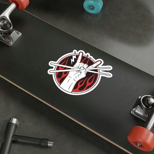 Musician Fire Drumsticks Rocker Drummer Indoor Outdoor Laptop Water ...