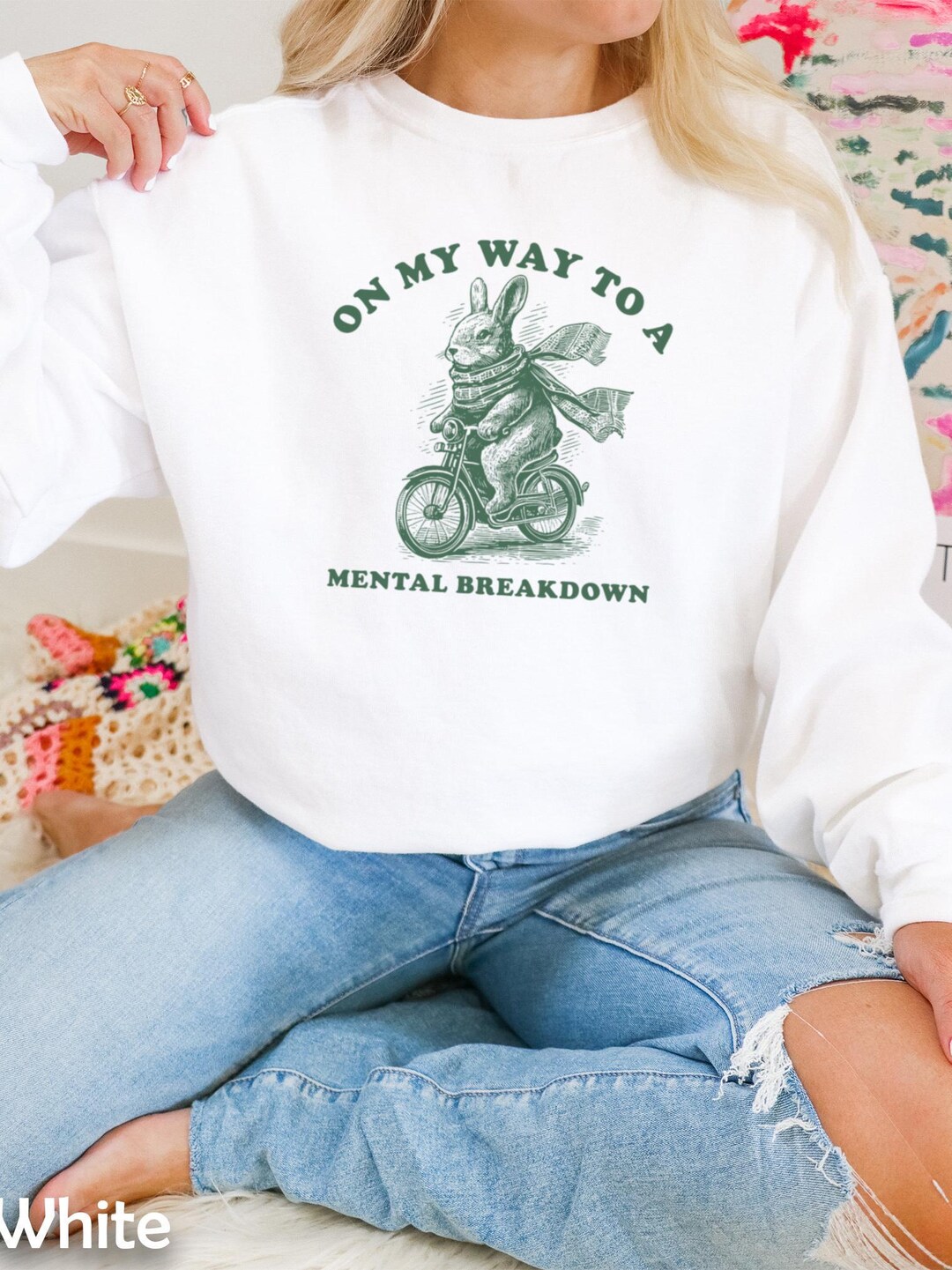 Funny Whimsical Meme, on My Way to A Mental Breakdown, Vintage Cartoon ...