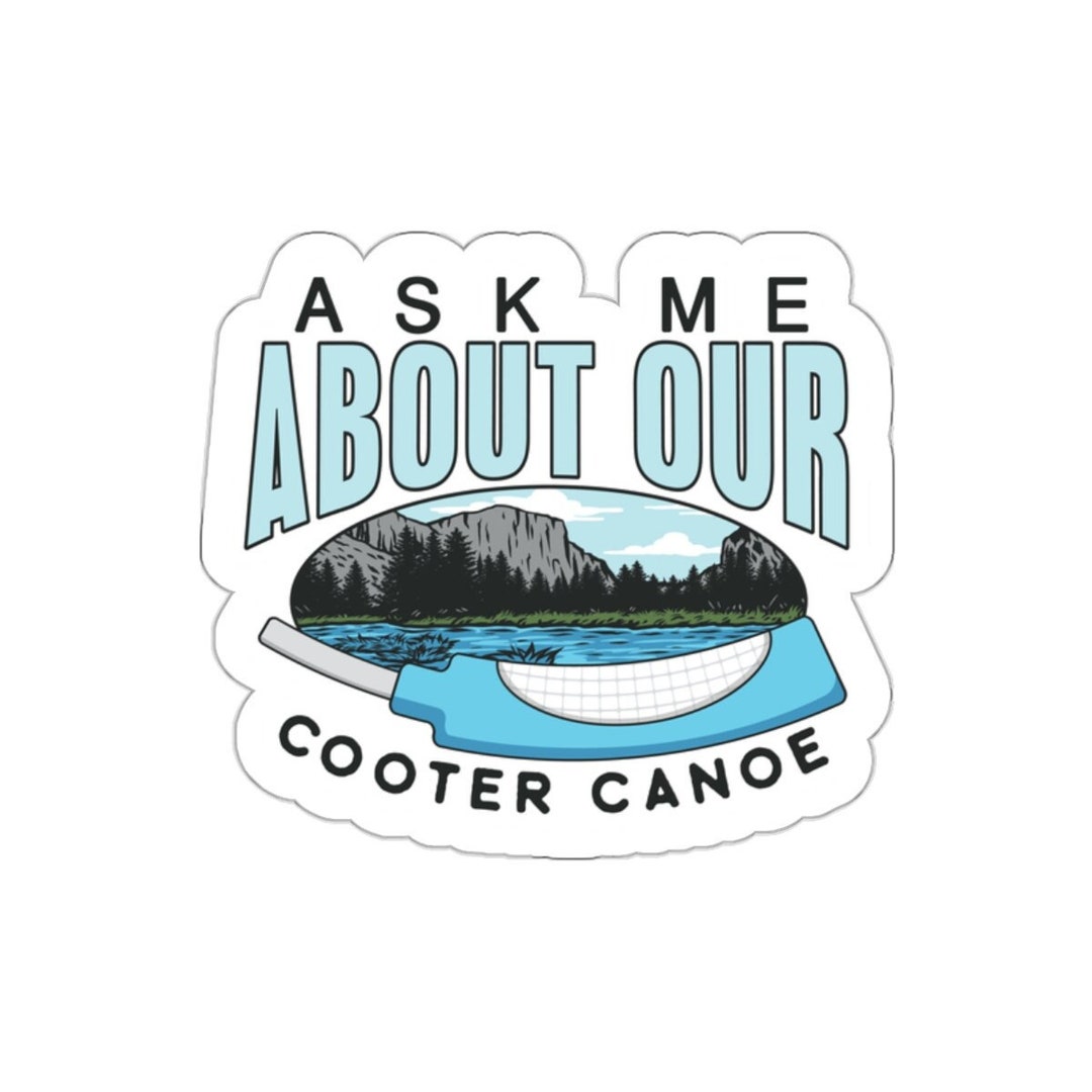 Cooter Canoe Sticker Clean Indoor Outdoor Laptop Water Bottle Car ...