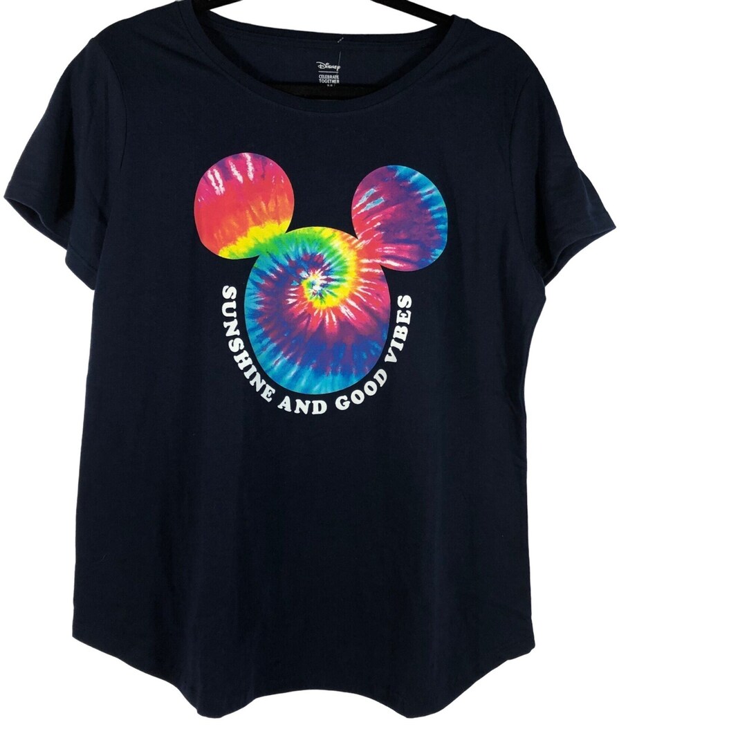 Disney Mickey Sunshine and Good Vibes Tie Dye T Shirt (mickey Mouse ...