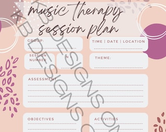 Music Session Plan - Etsy