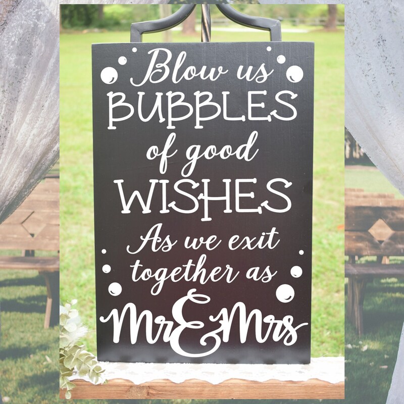 Wedding Bubble Sign - Etsy