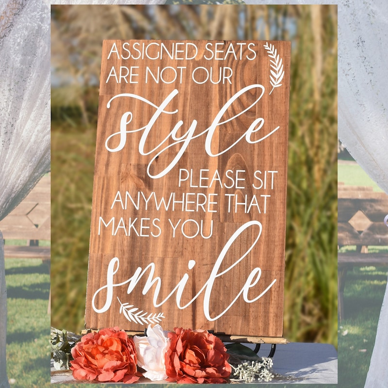 Choose a Seat Signs - Etsy