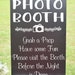 CLASSIC - Photo Booth Style 1 Solid Wood Wedding Sign Black - Etsy