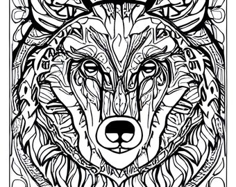 20 Kids Animal Coloring Pages - Etsy