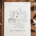ANIMALS Color + Copy - Etsy