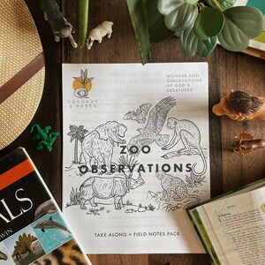 ZOO OBSERVATIONS A Take Along + Field Notes Pack - Etsy