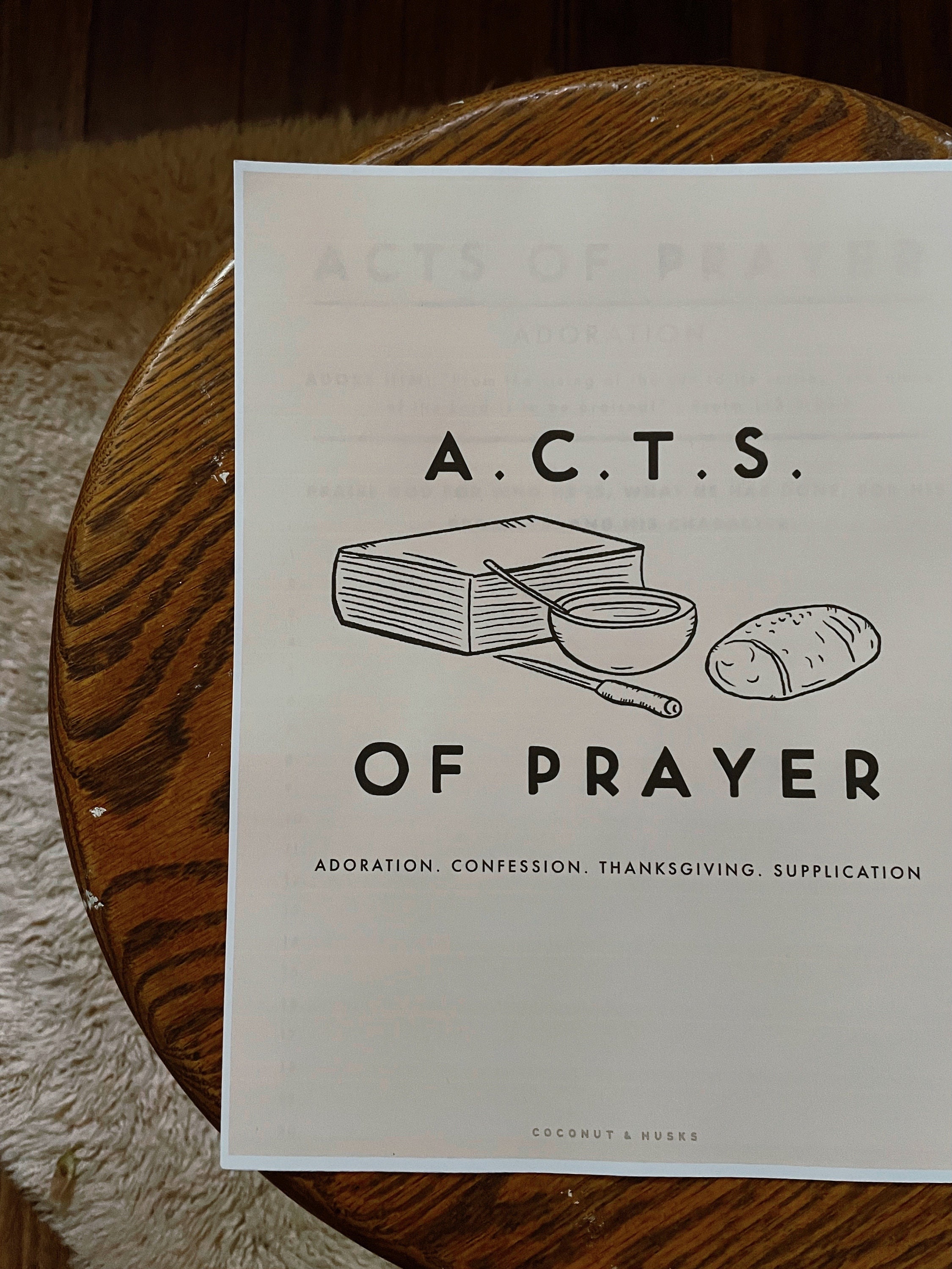 ACTS of Prayer Pack - Etsy