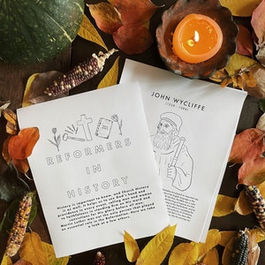Reformation Day Activity Booklet - Etsy