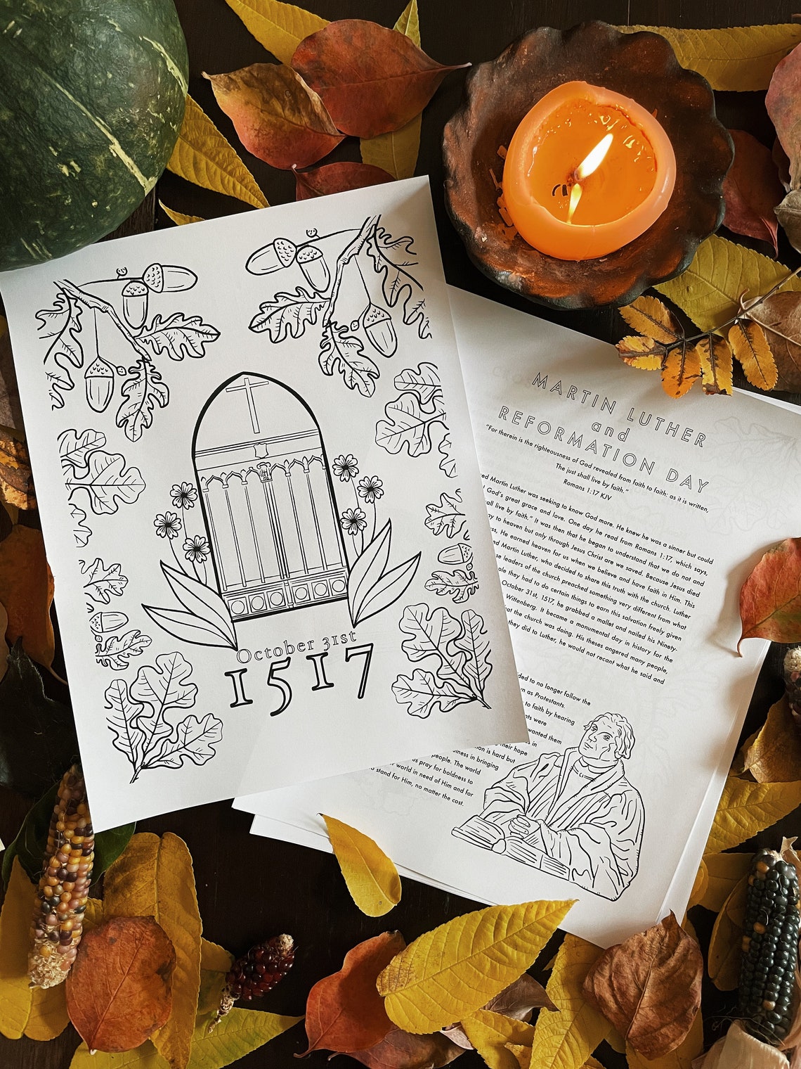 Reformation Day Activity Booklet - Etsy