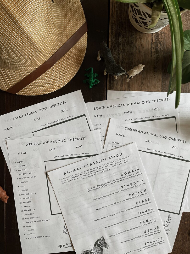 ZOO OBSERVATIONS A Take Along + Field Notes Pack - Etsy