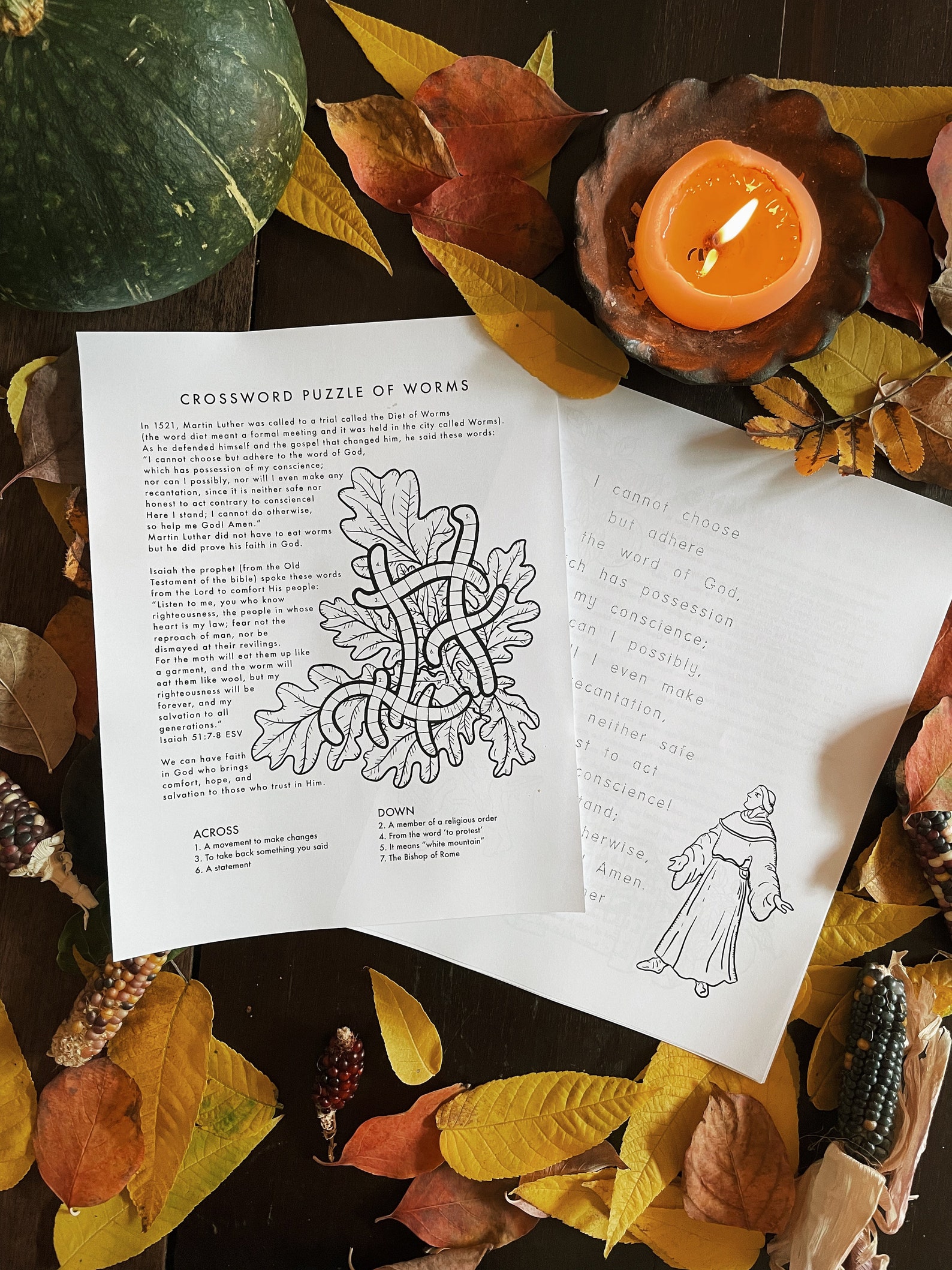 Reformation Day Activity Booklet - Etsy