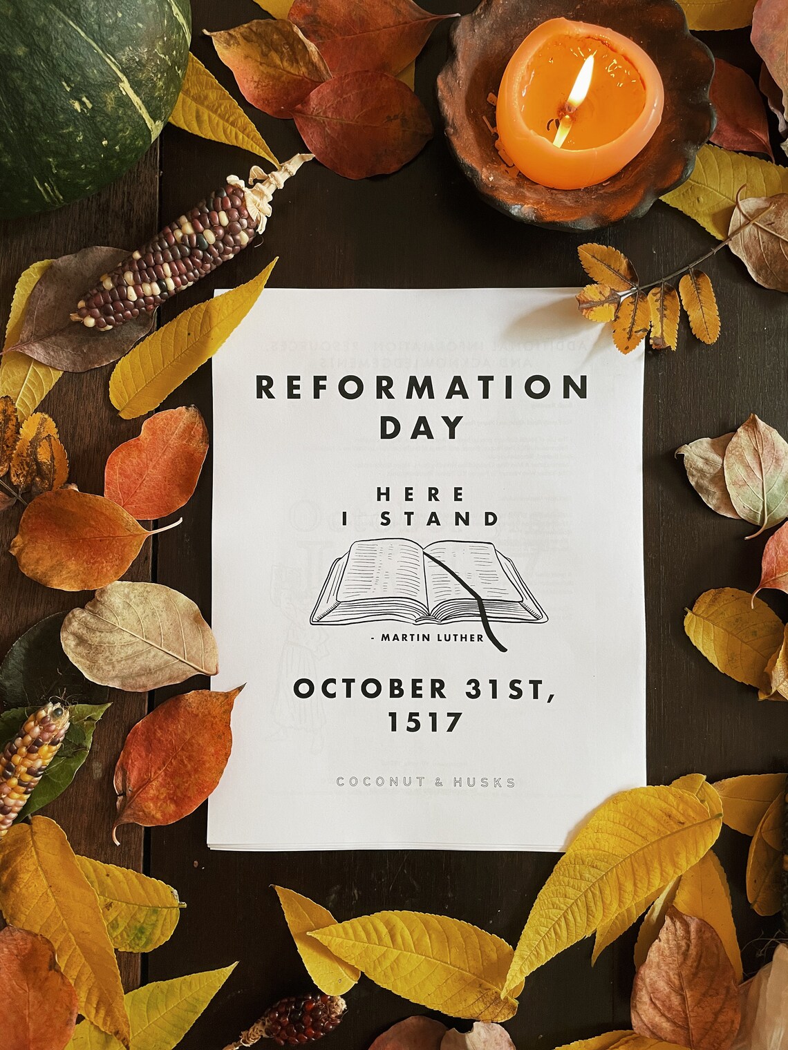 Reformation Day Activity Booklet - Etsy