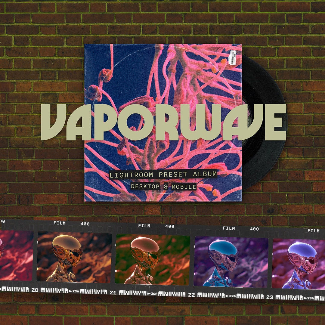 VAPORWAVE Preset Album 5 Lightroom CC & Lightroom Mobile Presets Scifi ...