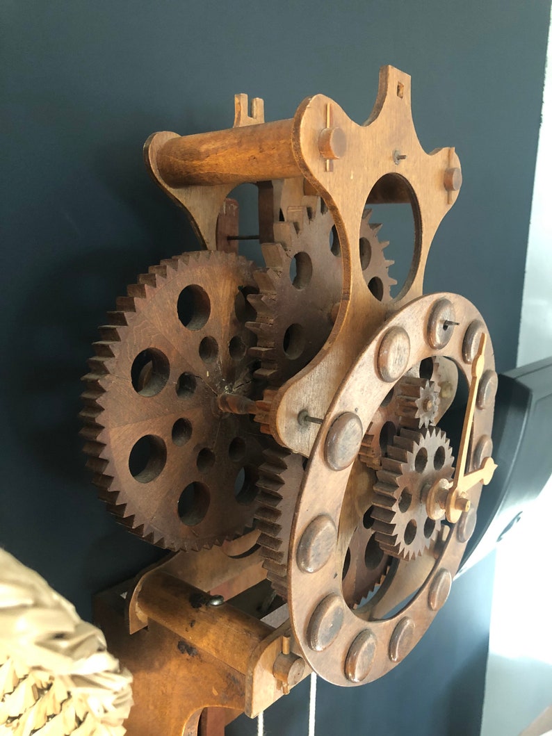 23 Decorative Vintage Wood Gear Mechanic Wall Clock FREE SHIPPING - Etsy