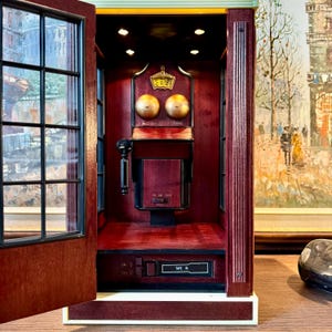 Vintage 1930s Back to the Oldies Telephone Booth AM/FM Classic Lighted ...
