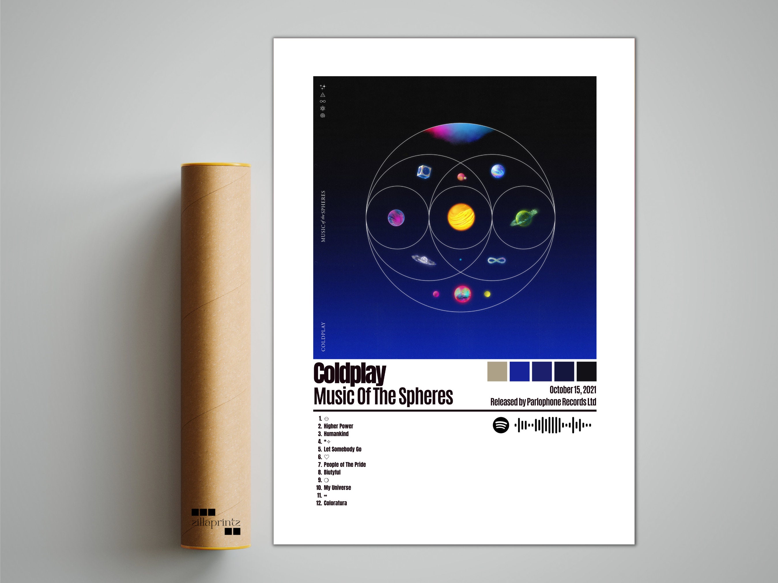 Coldplay Poster Music Of The Spheres Album Cover Poster | Printerval Canada