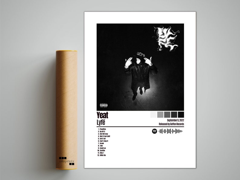 Yeat Poster Lyfe Poster Album Cover Poster / Poster Print - Etsy