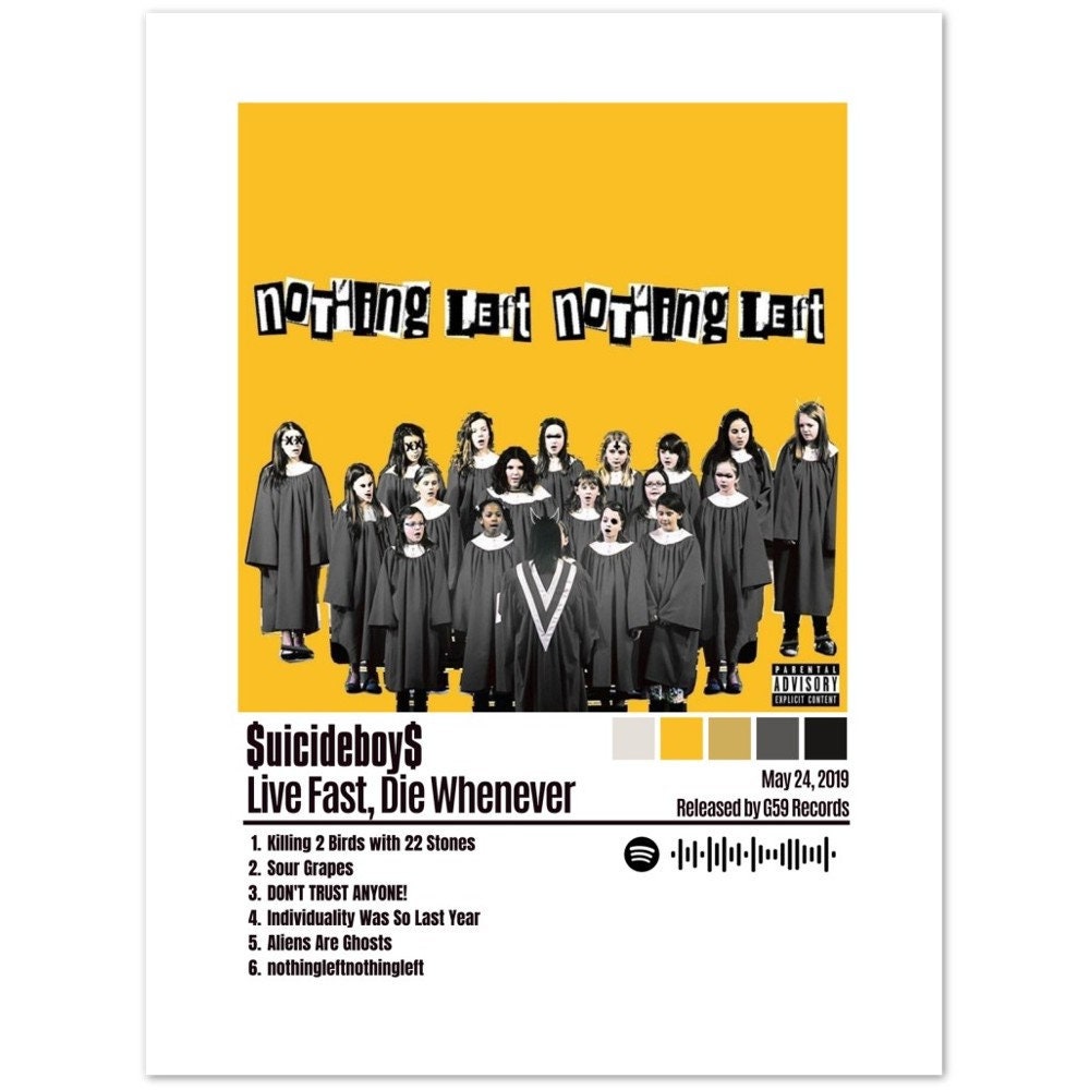 Suicideboys Poster Live Fast, Die Whenever Poster sold by Chris Brooks ...