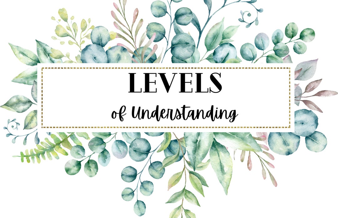 Levels of Understanding Classroom Signs Eucalyptus Collection - Etsy