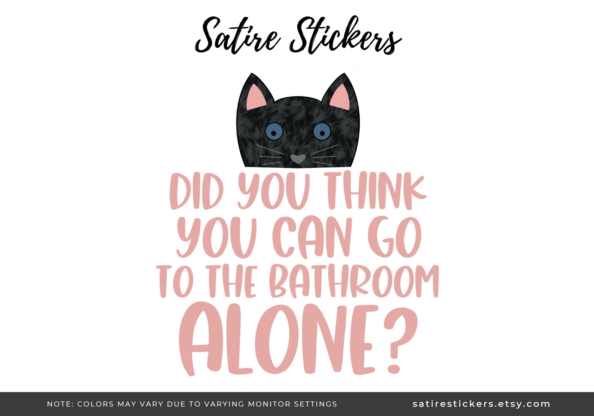 Printed Vinyl Cat Meme Stickers for the Best Cat Memes on Waterproof ...