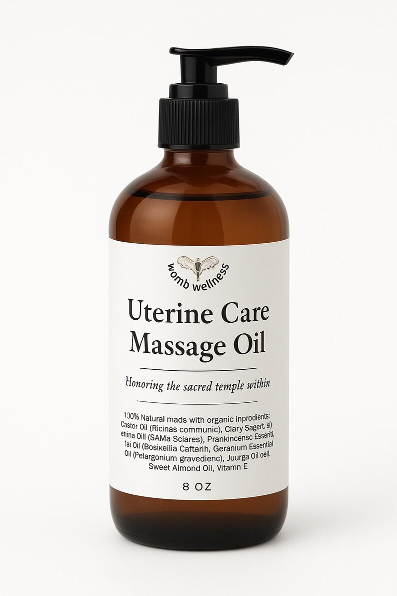 Womb Wellness Uterine Care Massage Oil | Reproductive System Support - Etsy