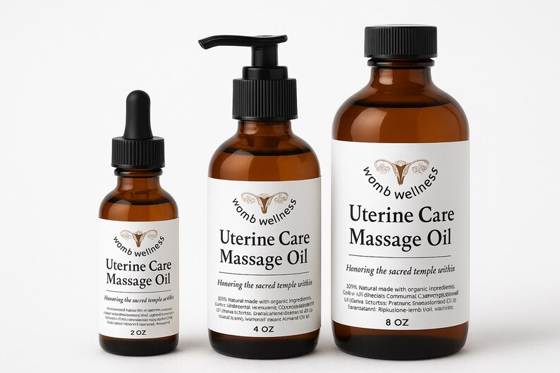 Womb Wellness Uterine Care Massage Oil | Reproductive System Support - Etsy