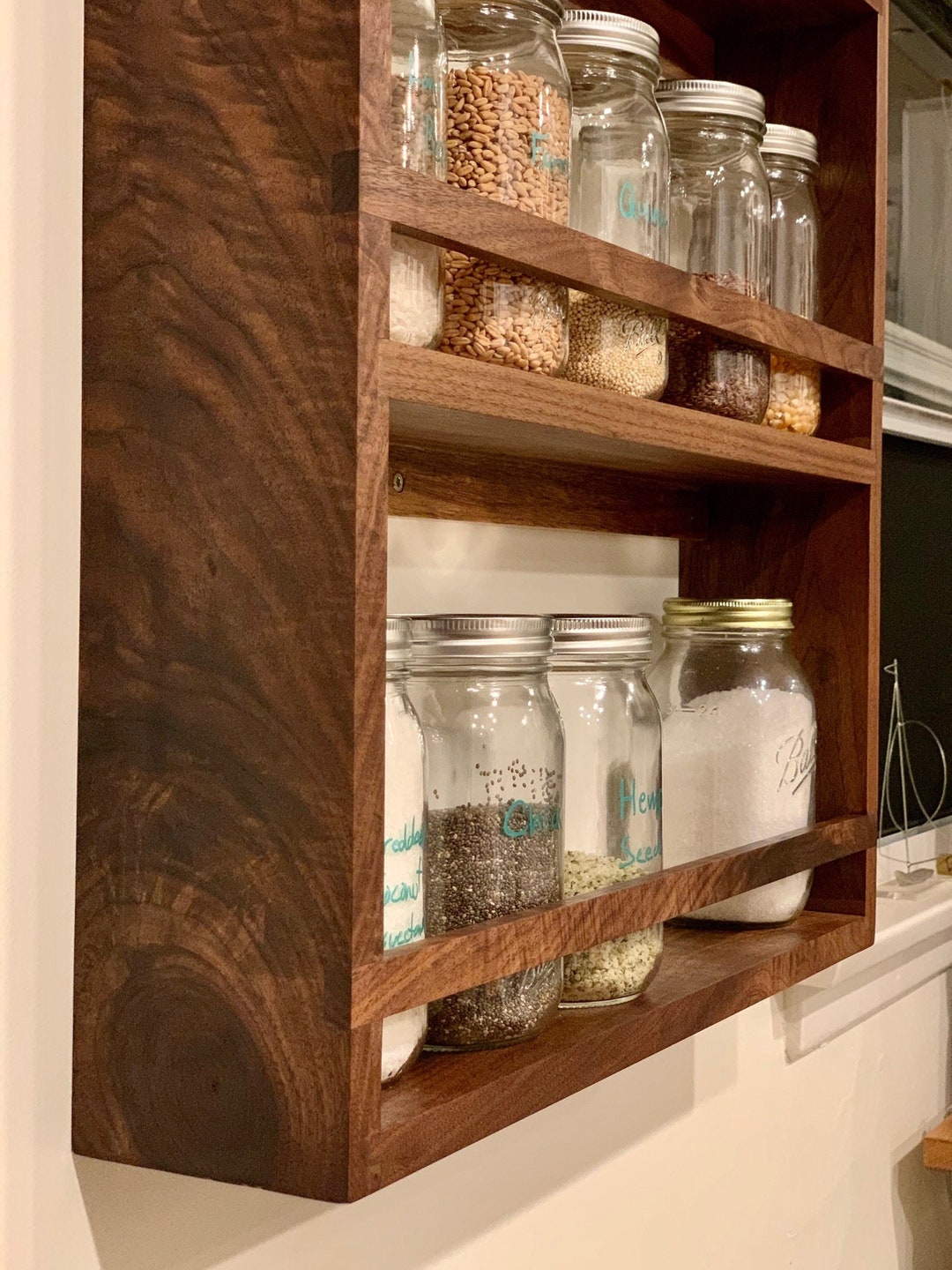 Mason Jar Storage Display Rack - Etsy