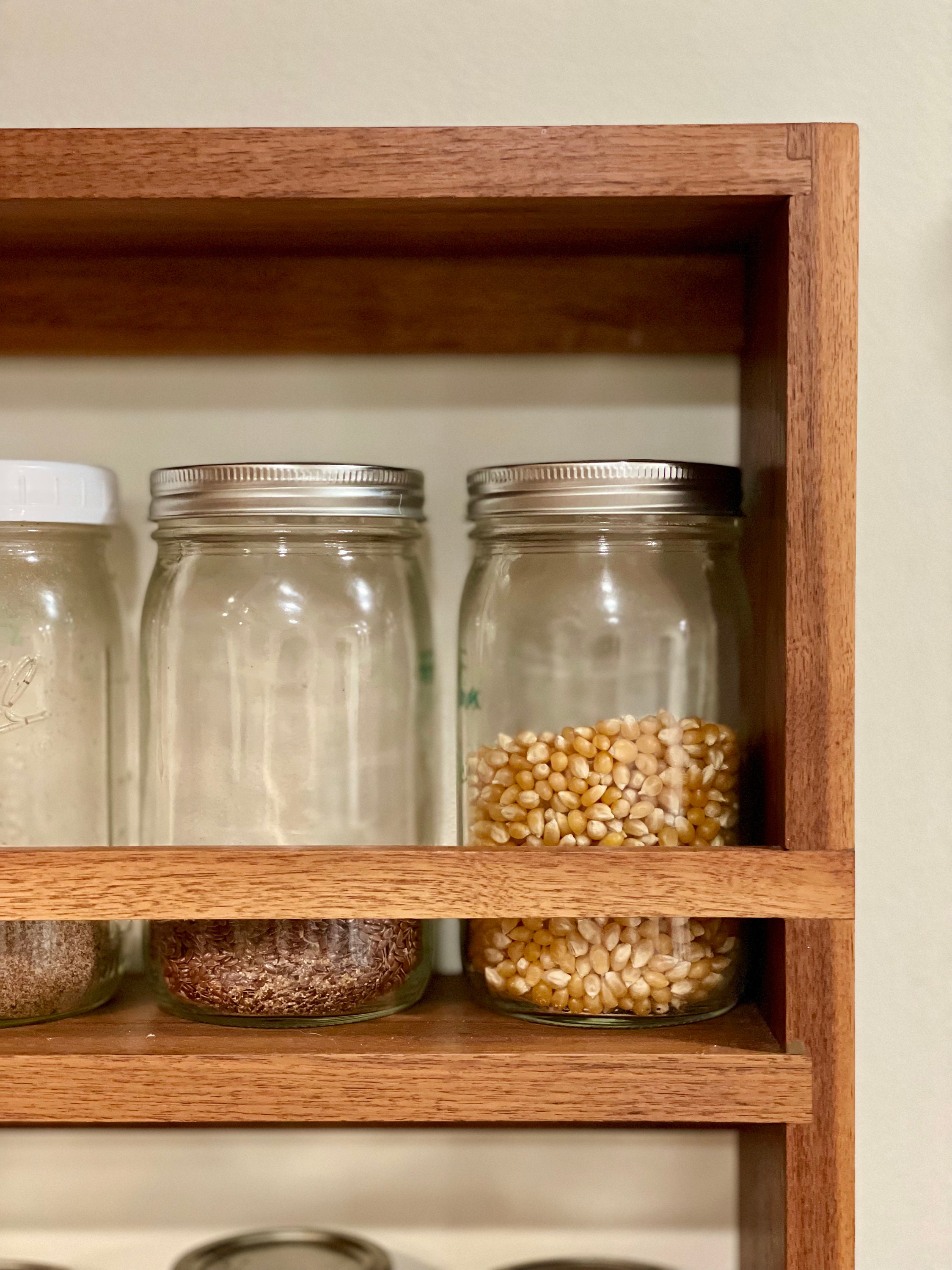 Mason Jar Storage Display Rack - Etsy