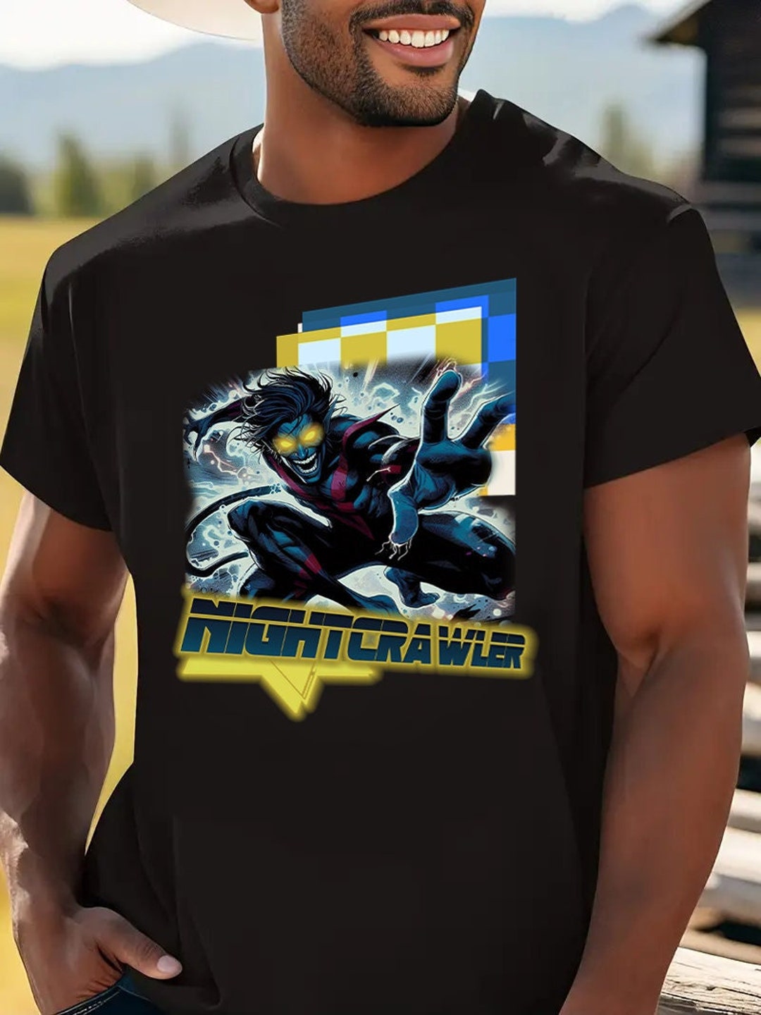 Nightcrawler X-men 97 Vintage T-shirt - Unisex Fan Apparel, Premium ...