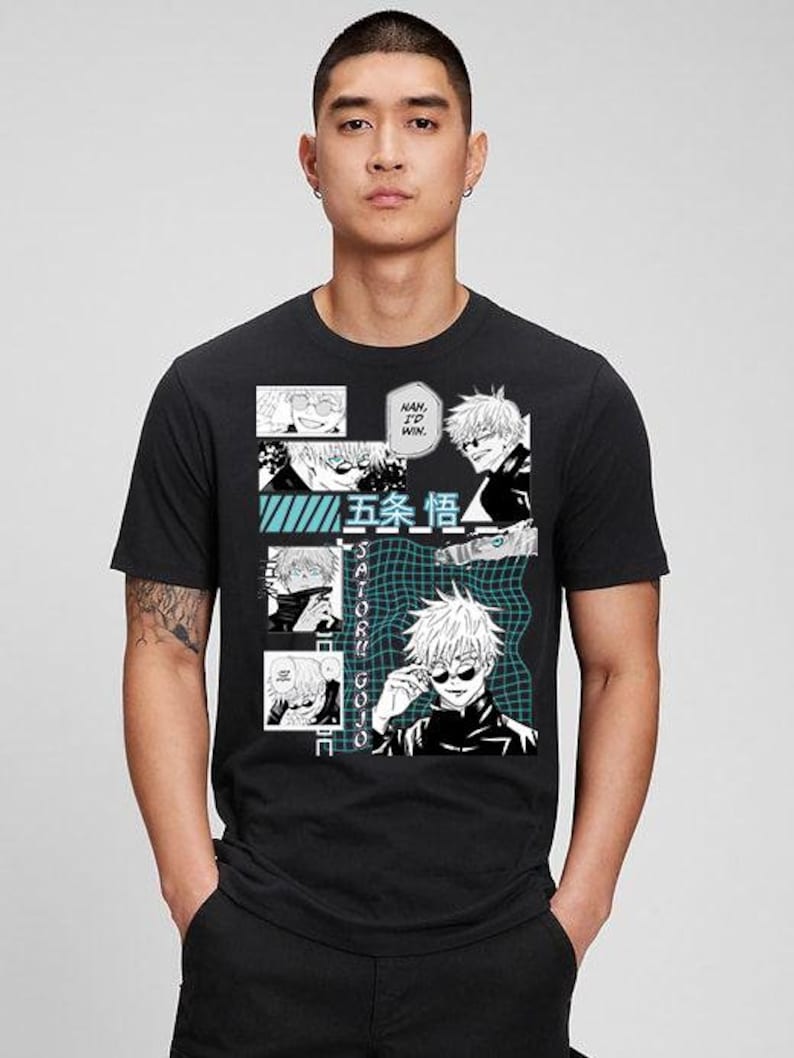 Gojo Satoru Shirt, Jujutsu Kaisen Tshirt, Best Anime Shirts, Gift for ...