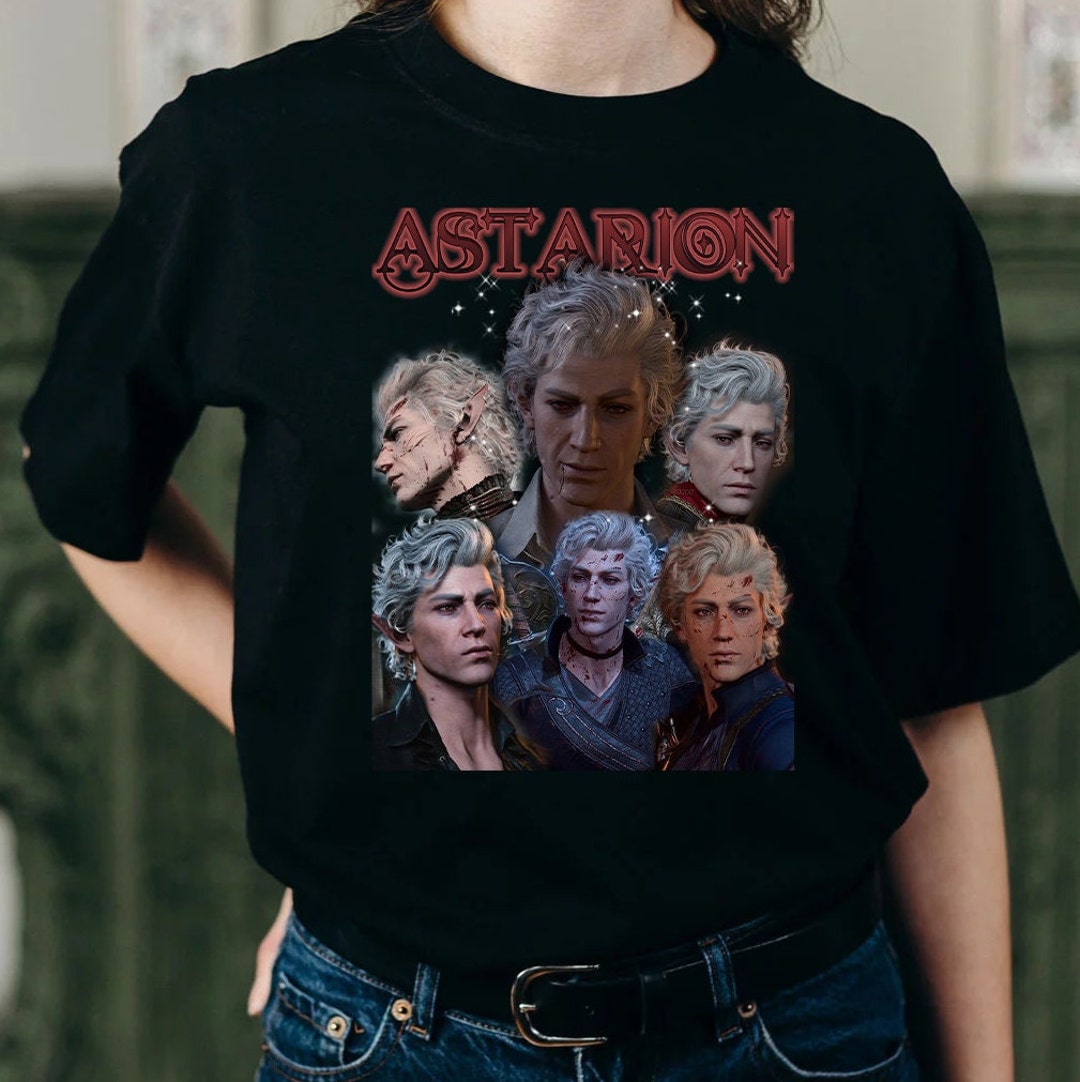 Astarion Baldur's Gate 3 Vintage T-shirt - Unisex Fan Apparel, Premium ...